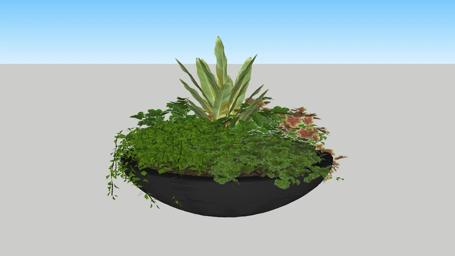 pot of plants | 3D Warehouse